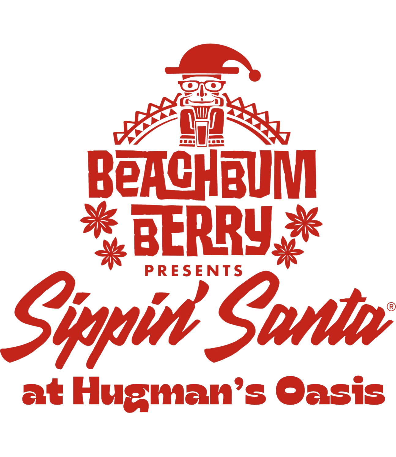 Sippin Santa at Hugman's Oasis